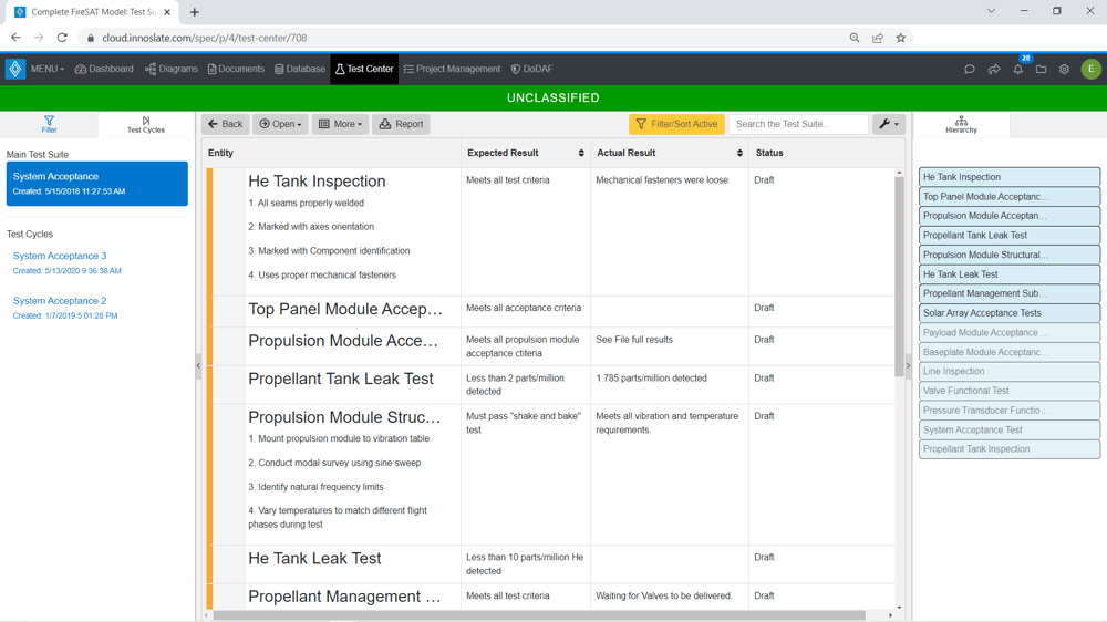 Test and Evaluation - Innoslate - Requirements Management and MBSE